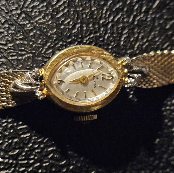 Hamilton | Accessories | Vintage 4s Hamilton Womens Watch With Real ...